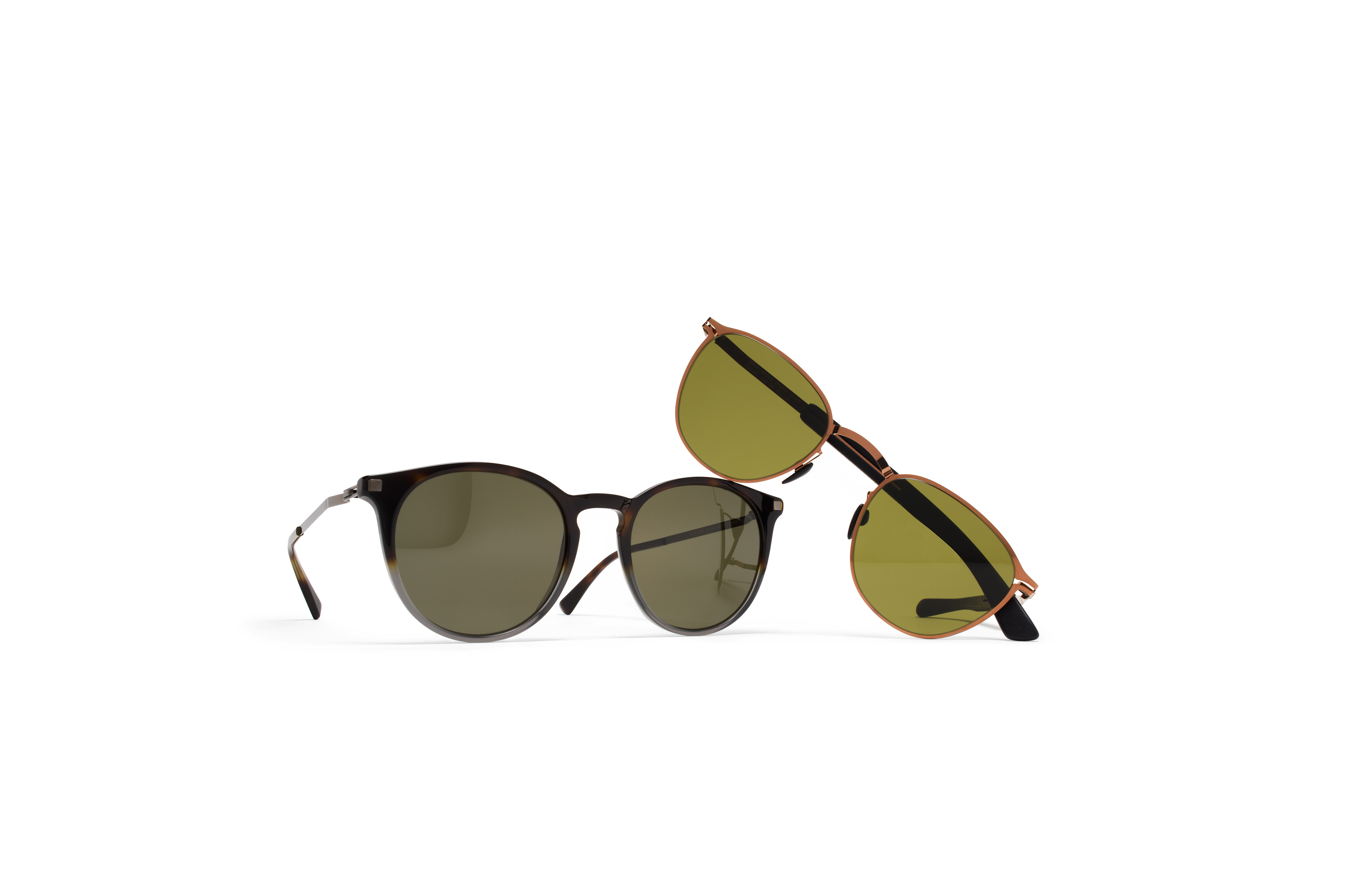 MYKITA - ROUND FRAME SUNGLASSES - MYKITA / PANTO SHAPE SUNGLASSES ...