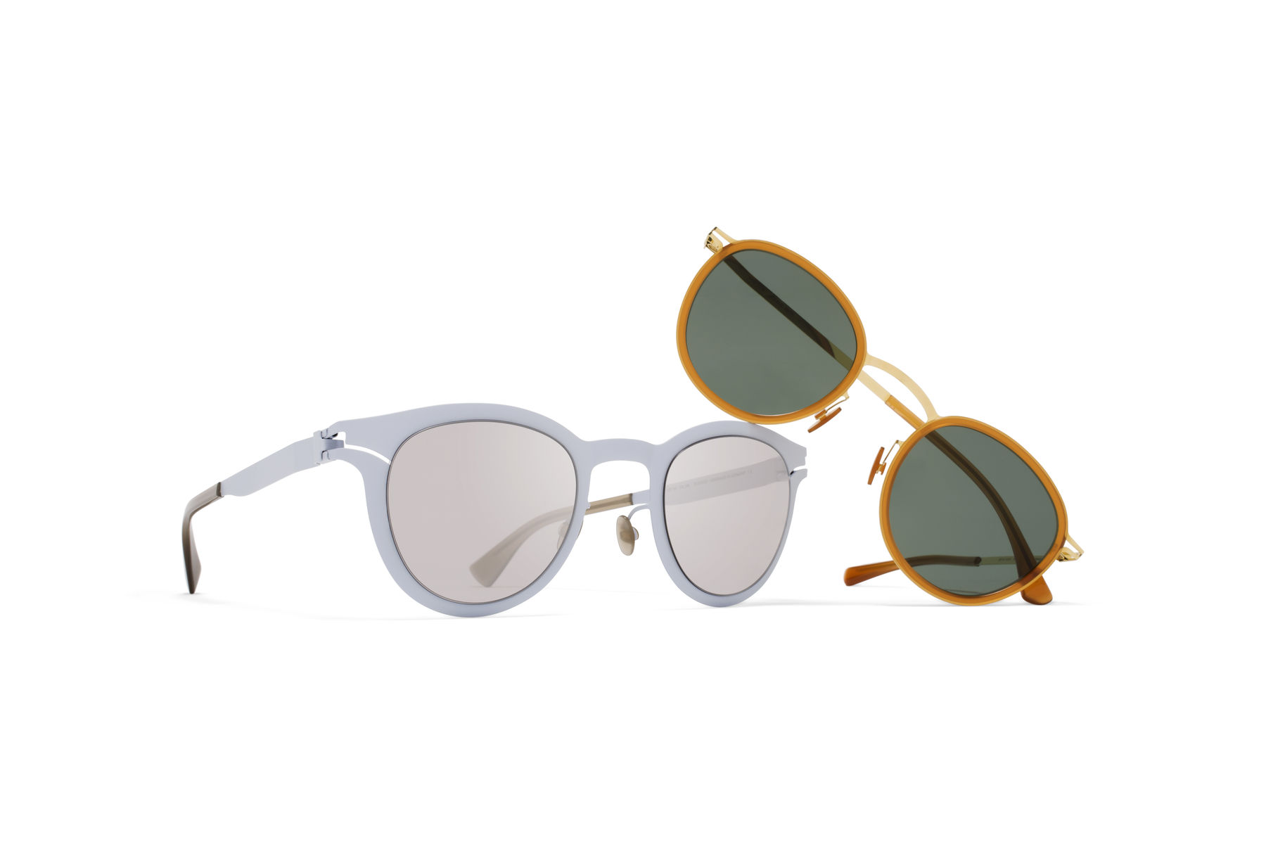 MYKITA - ROUND FRAME SUNGLASSES - MYKITA / PANTO SHAPE SUNGLASSES ...